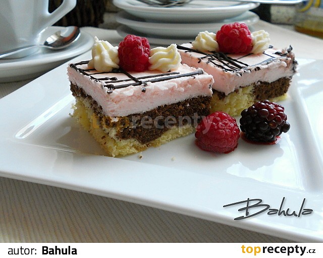 Malinové řezy - TopRecepty.cz