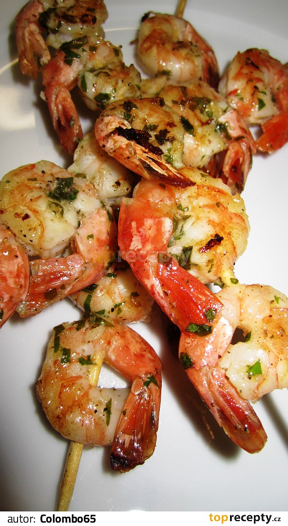 Grilované krevety recept - TopRecepty.cz