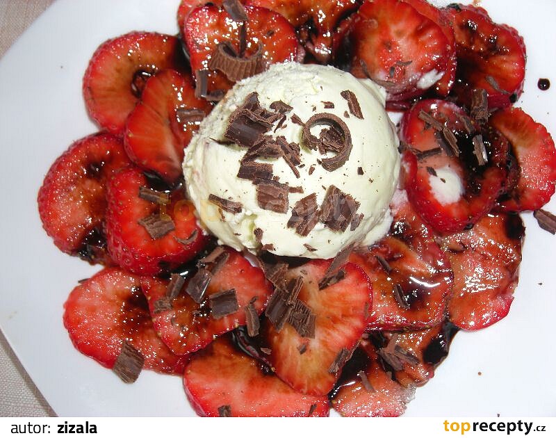 Jahodové carpaccio recept - TopRecepty.cz