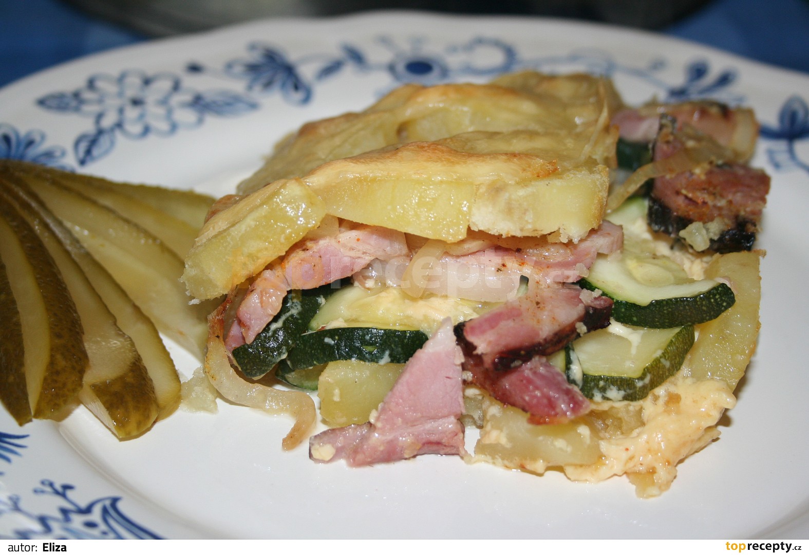 Zapečená cuketa s anglickou recept - TopRecepty.cz