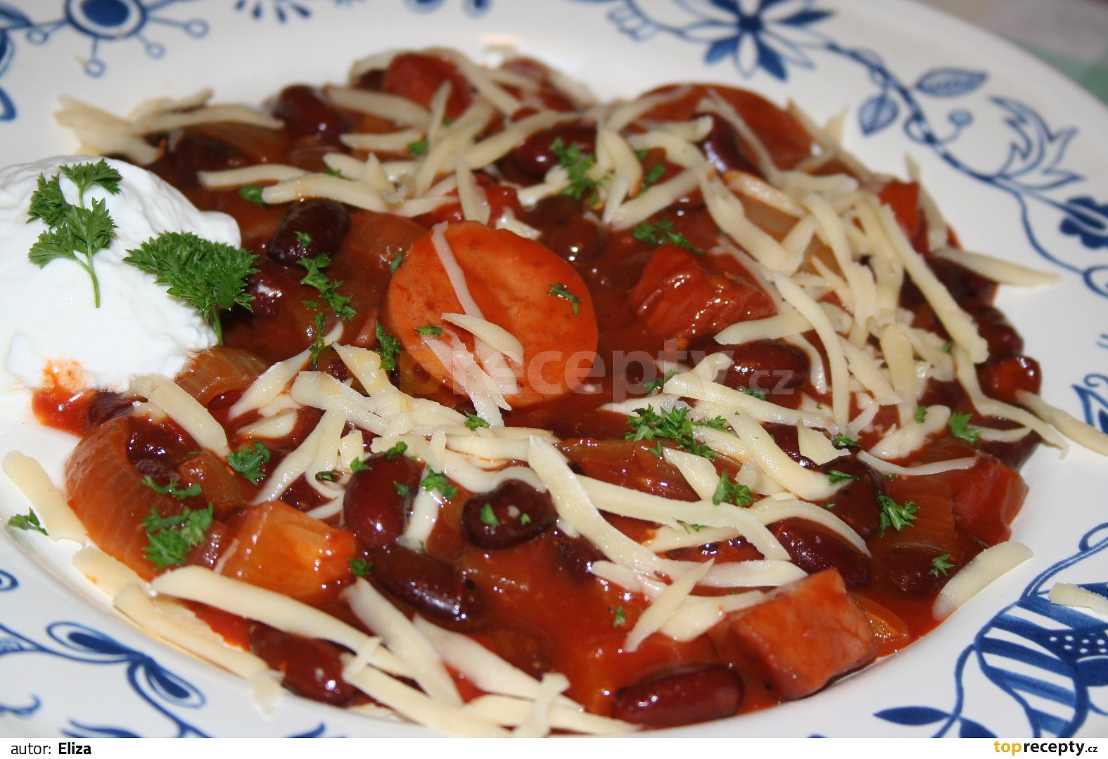 Mexické fazole recept - TopRecepty.cz