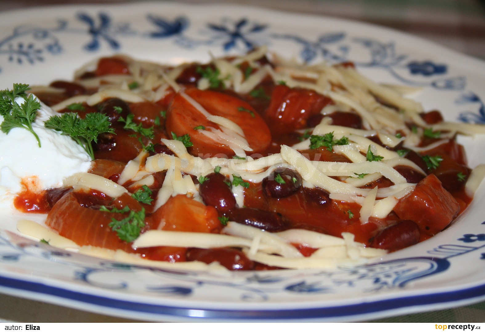 Mexické fazole recept - TopRecepty.cz