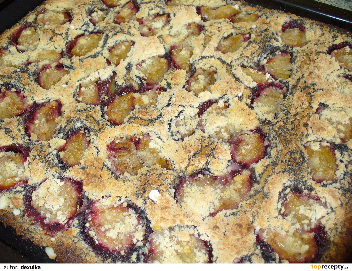 Rychlý švestkový koláč s mákem recept - TopRecepty.cz