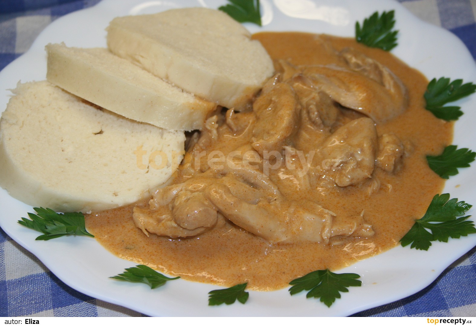 Kuře na paprice - TopRecepty.cz