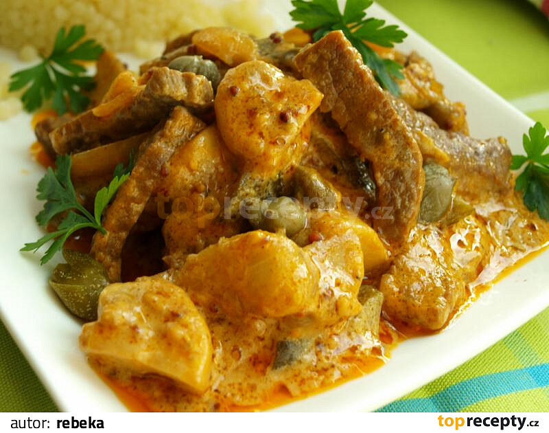 Beef Stroganov podle Vodoucha recept - TopRecepty.cz