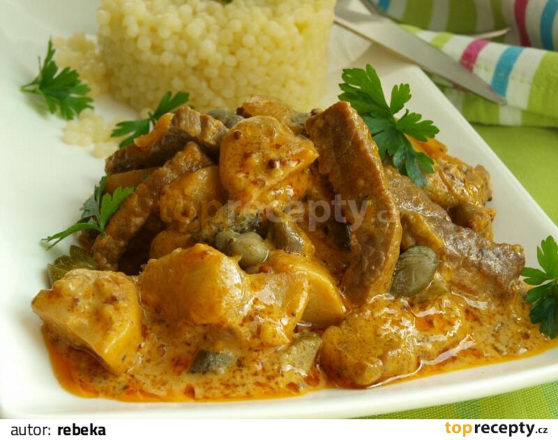 Beef Stroganov podle Vodoucha recept - TopRecepty.cz