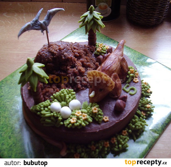 Perníkový dinosauří dort recept - TopRecepty.cz