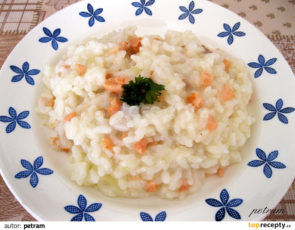 Lososové rizoto recept - TopRecepty.cz
