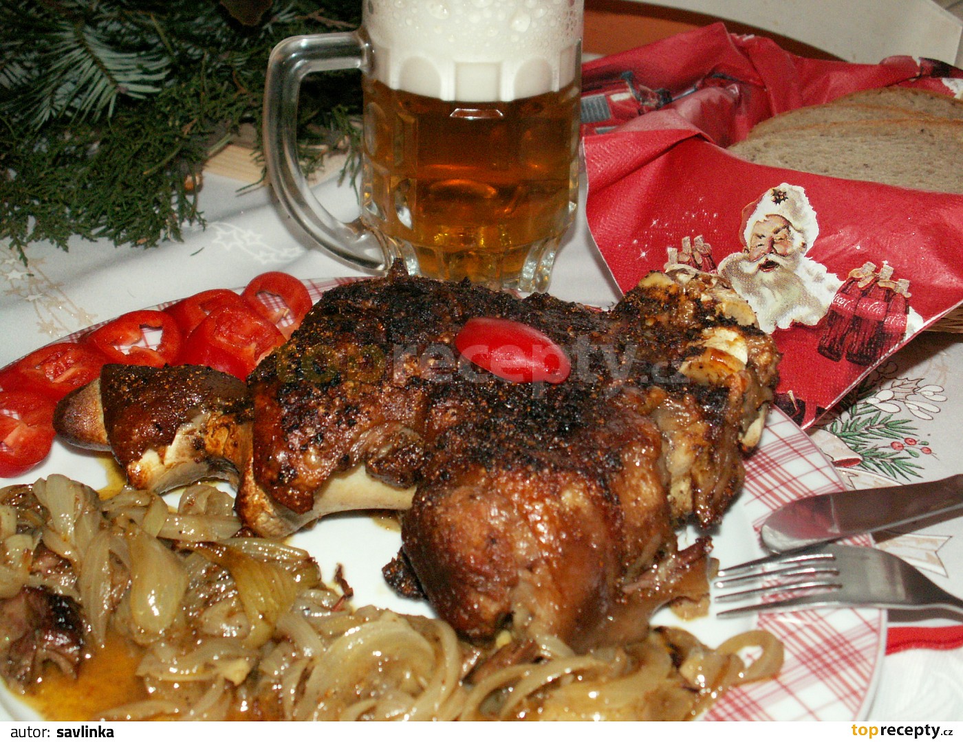 Pečené vepřové koleno recept - TopRecepty.cz