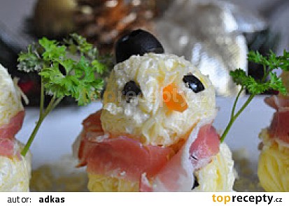 Snehuliaci alebo vianocne ranajky recept - TopRecepty.cz