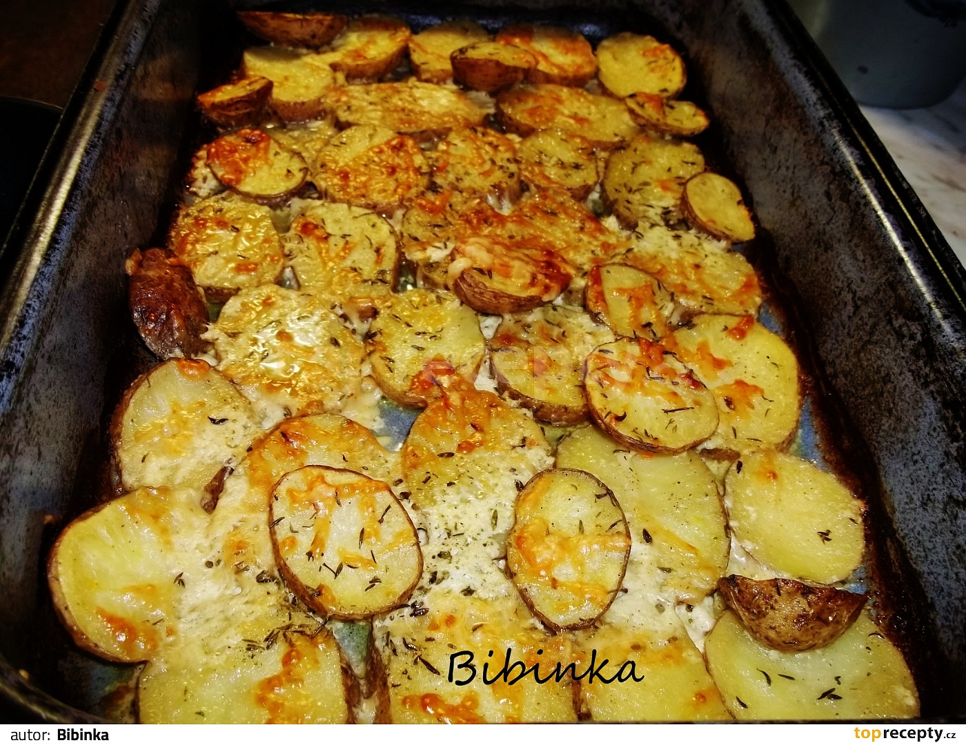 Gratinované brambory recept - TopRecepty.cz