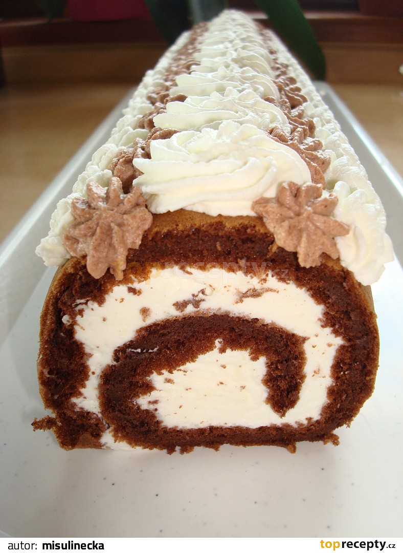 Roláda se šlehačkou recept - TopRecepty.cz