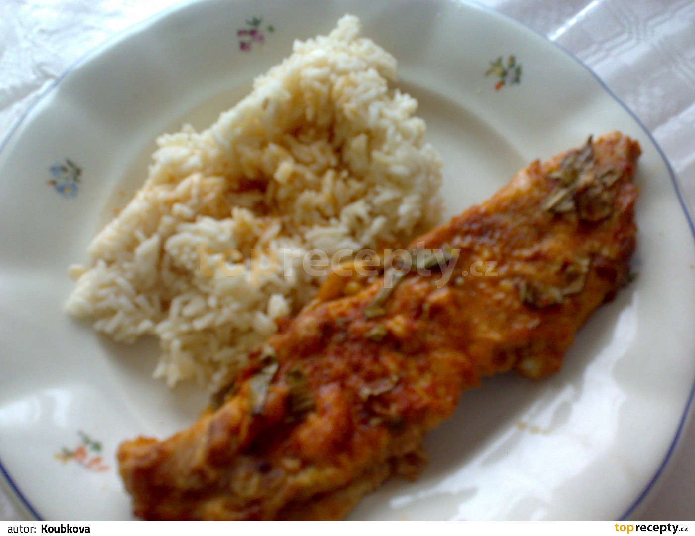 Obracený řízek s tarhoňou - TopRecepty.cz