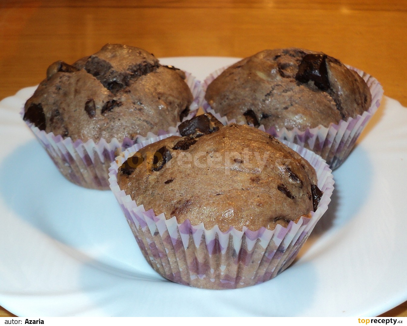 Čokoládové muffiny jednoduché recept - TopRecepty.cz