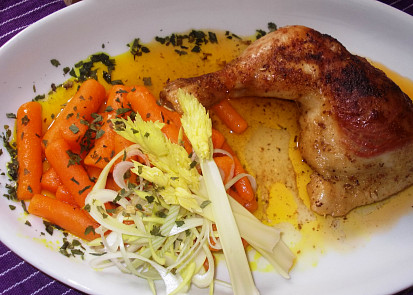 Pečené kuře s mrkvičkou - TopRecepty.cz