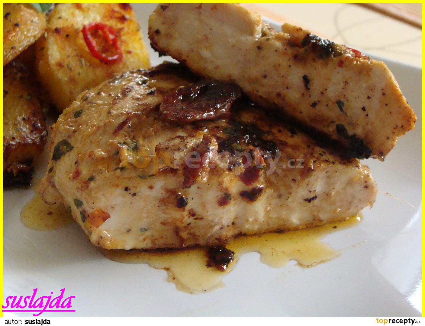Marinovaný kuřecí steak recept - TopRecepty.cz