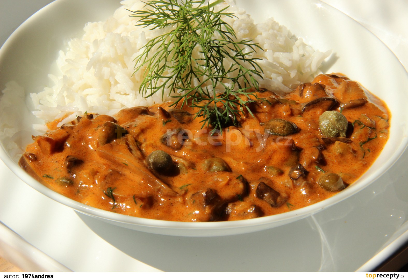 Houbový " Stroganoff" recept - TopRecepty.cz