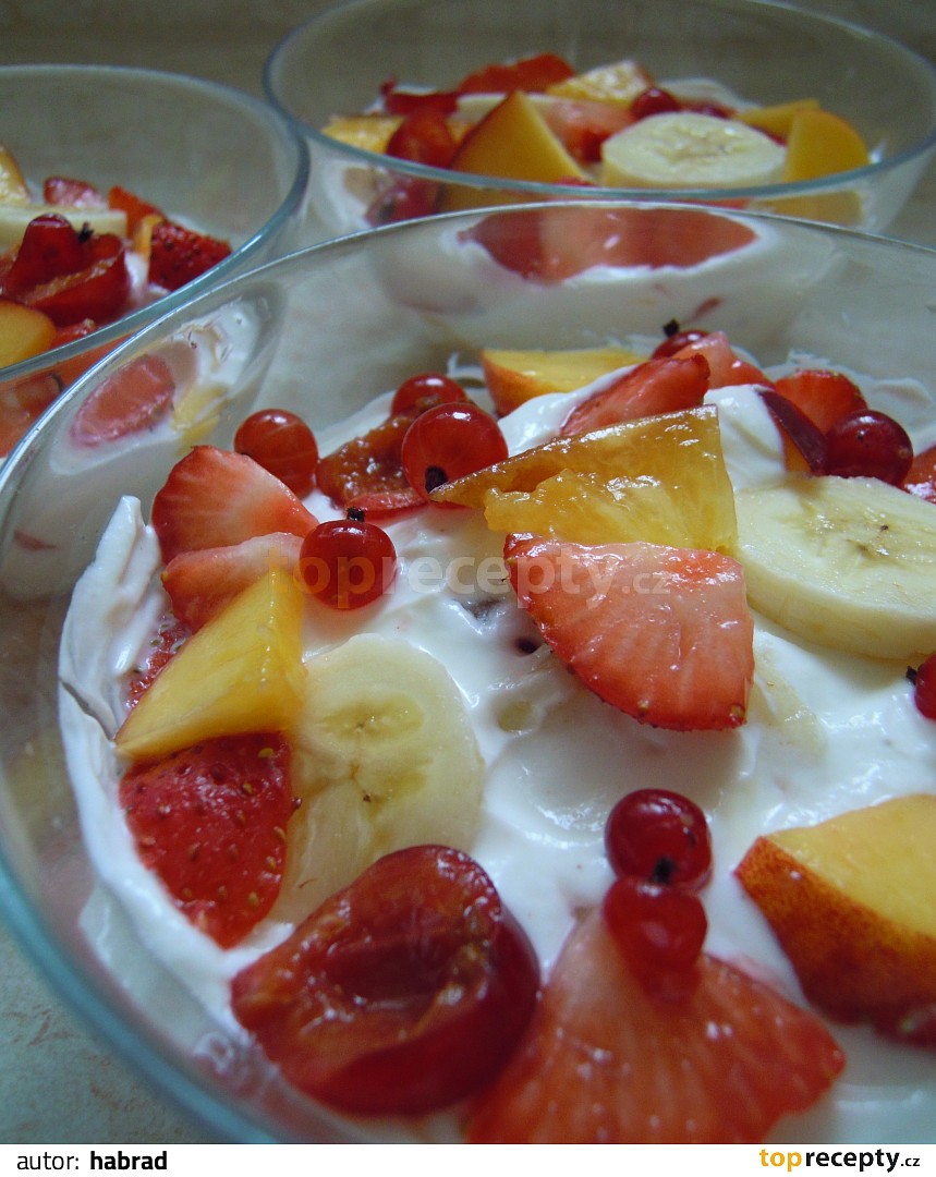 Tvaroh s ovocem recept - TopRecepty.cz