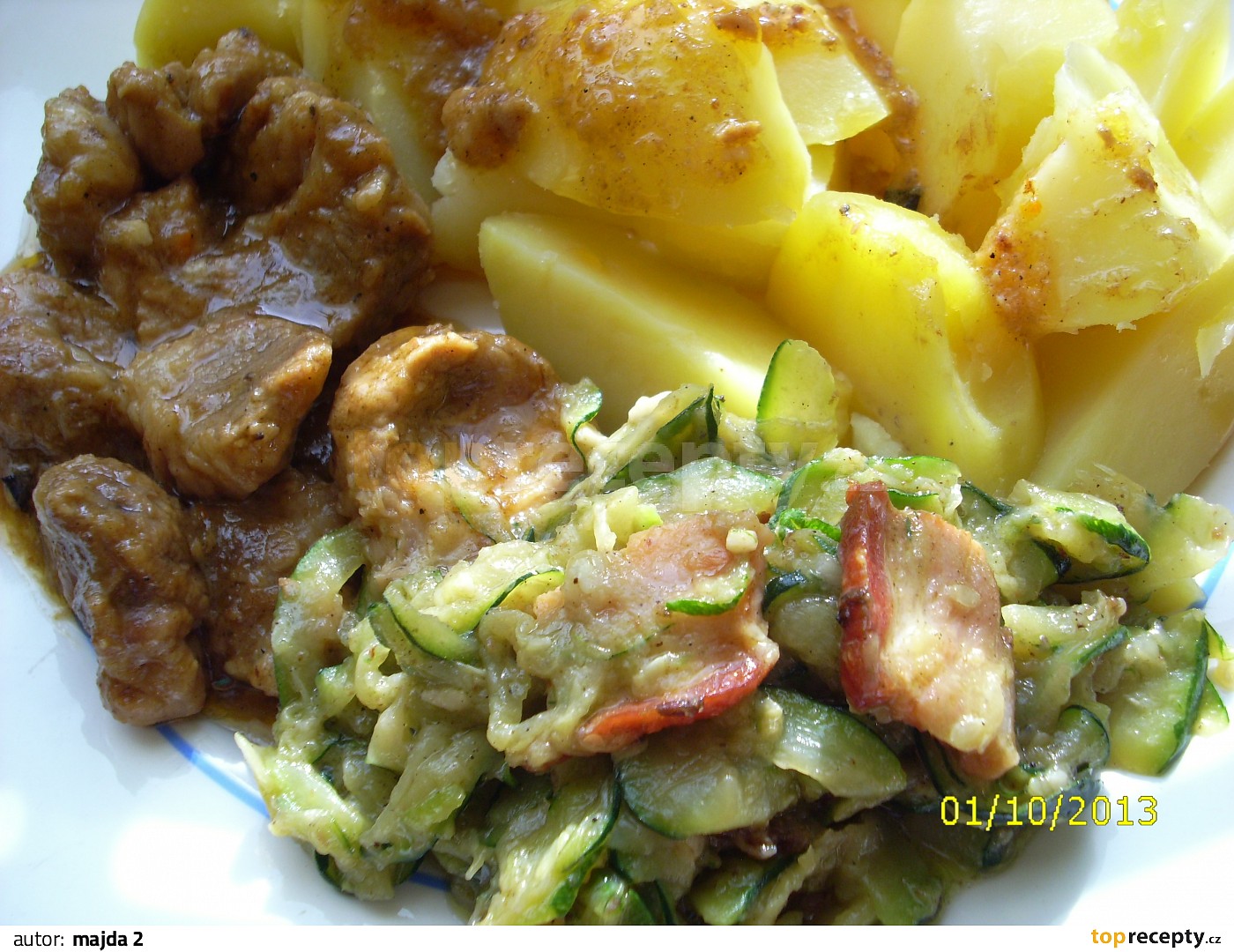 Cuketa na pánvi recept - TopRecepty.cz