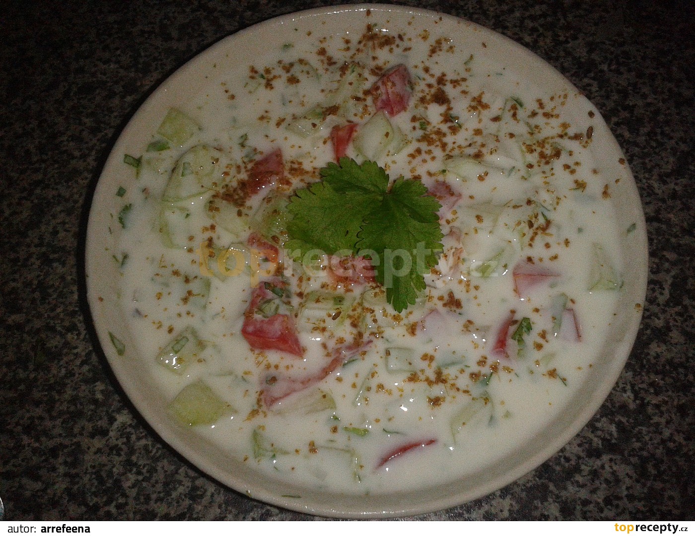 Indická kuchyně - Okurková raita český videorecept - TopRecepty.cz
