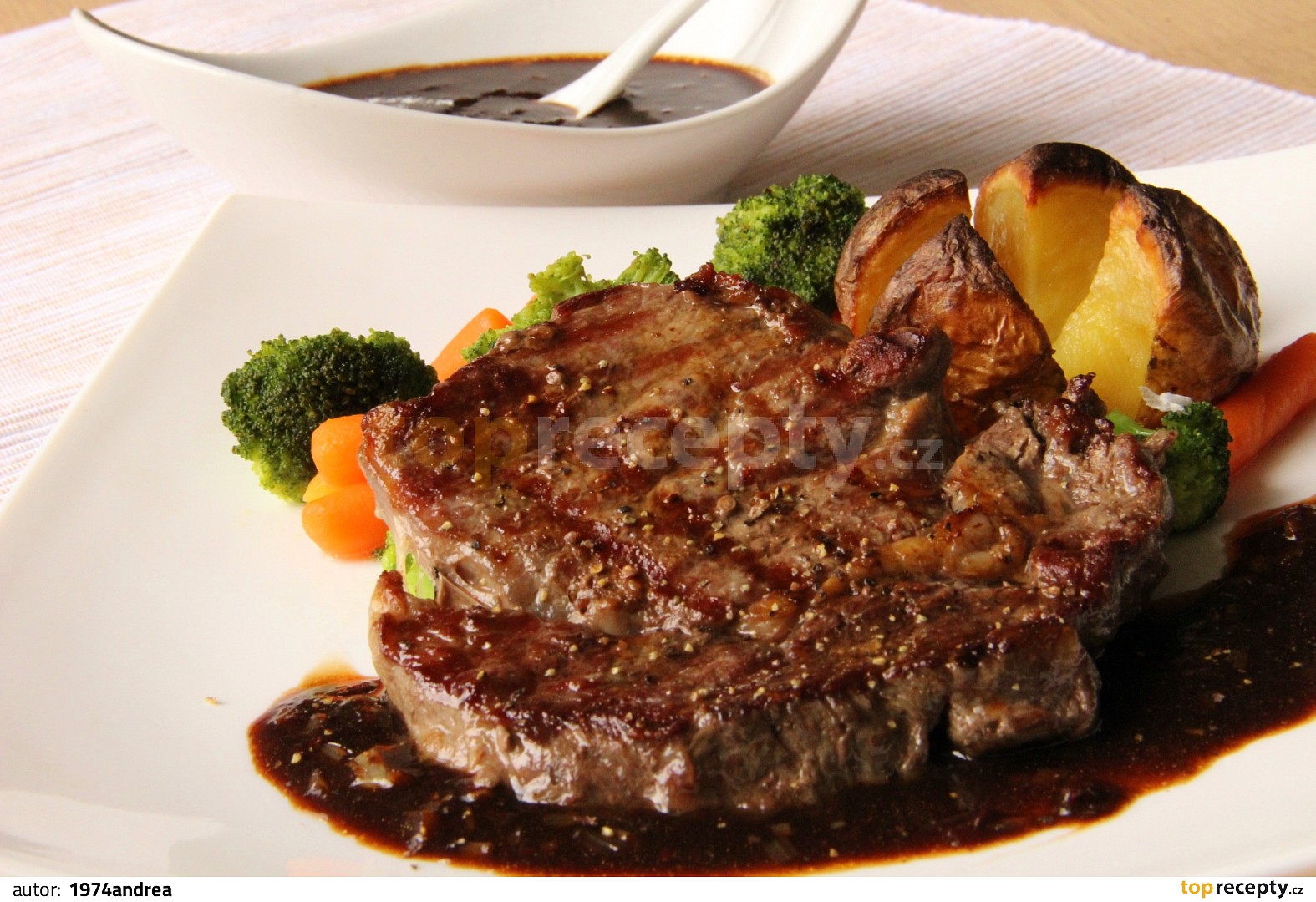 Steak s kávovou omáčkou ( Red - eye barbecue) recept - TopRecepty.cz