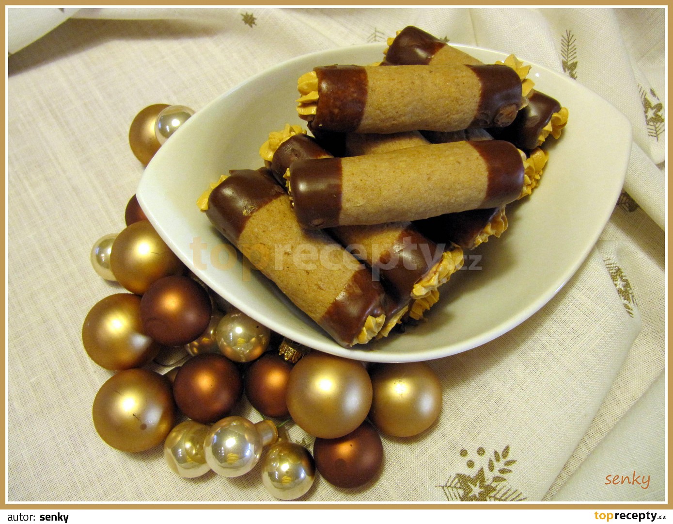 Ořechové trubičky recept - TopRecepty.cz