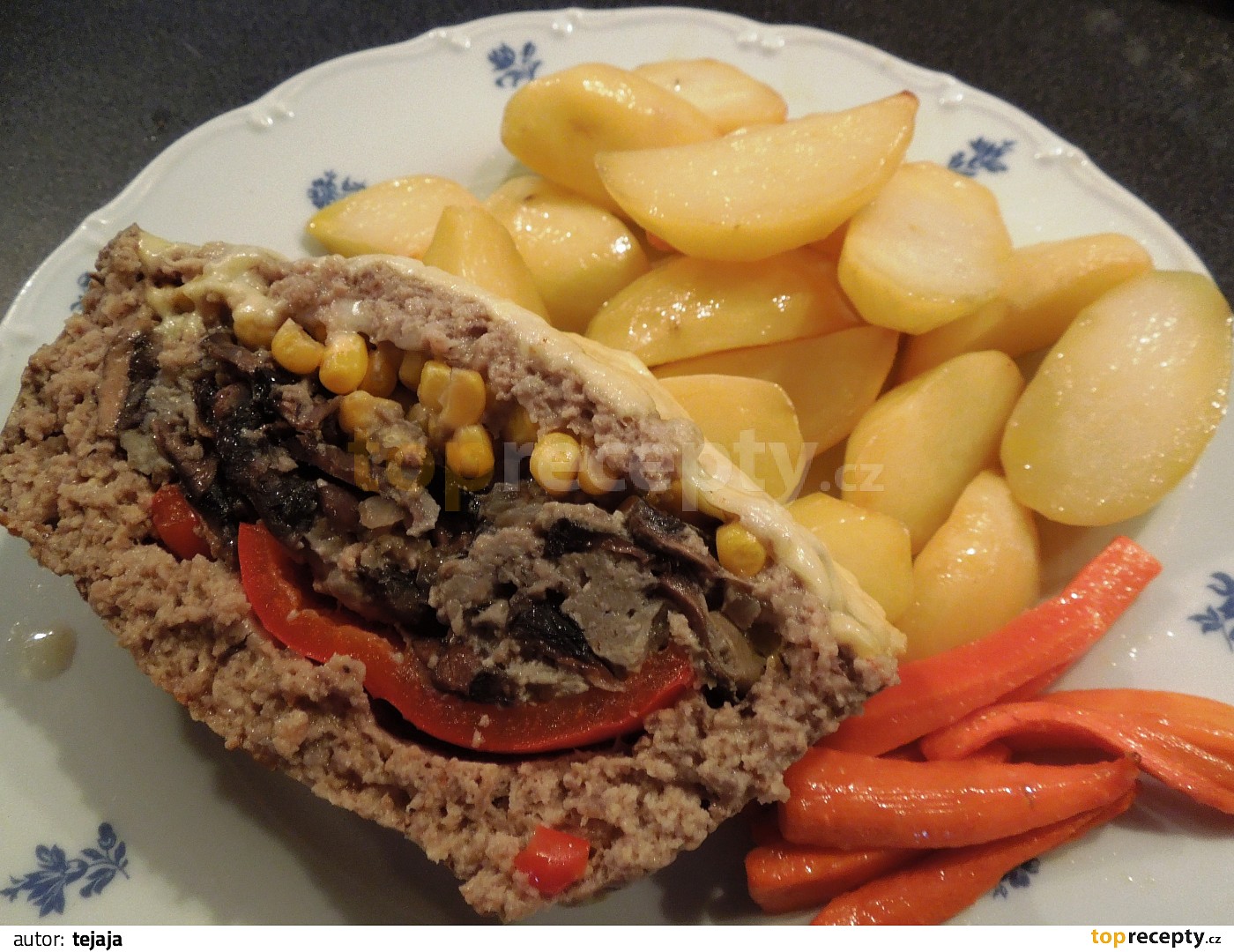 Plněné mleté maso recept - TopRecepty.cz