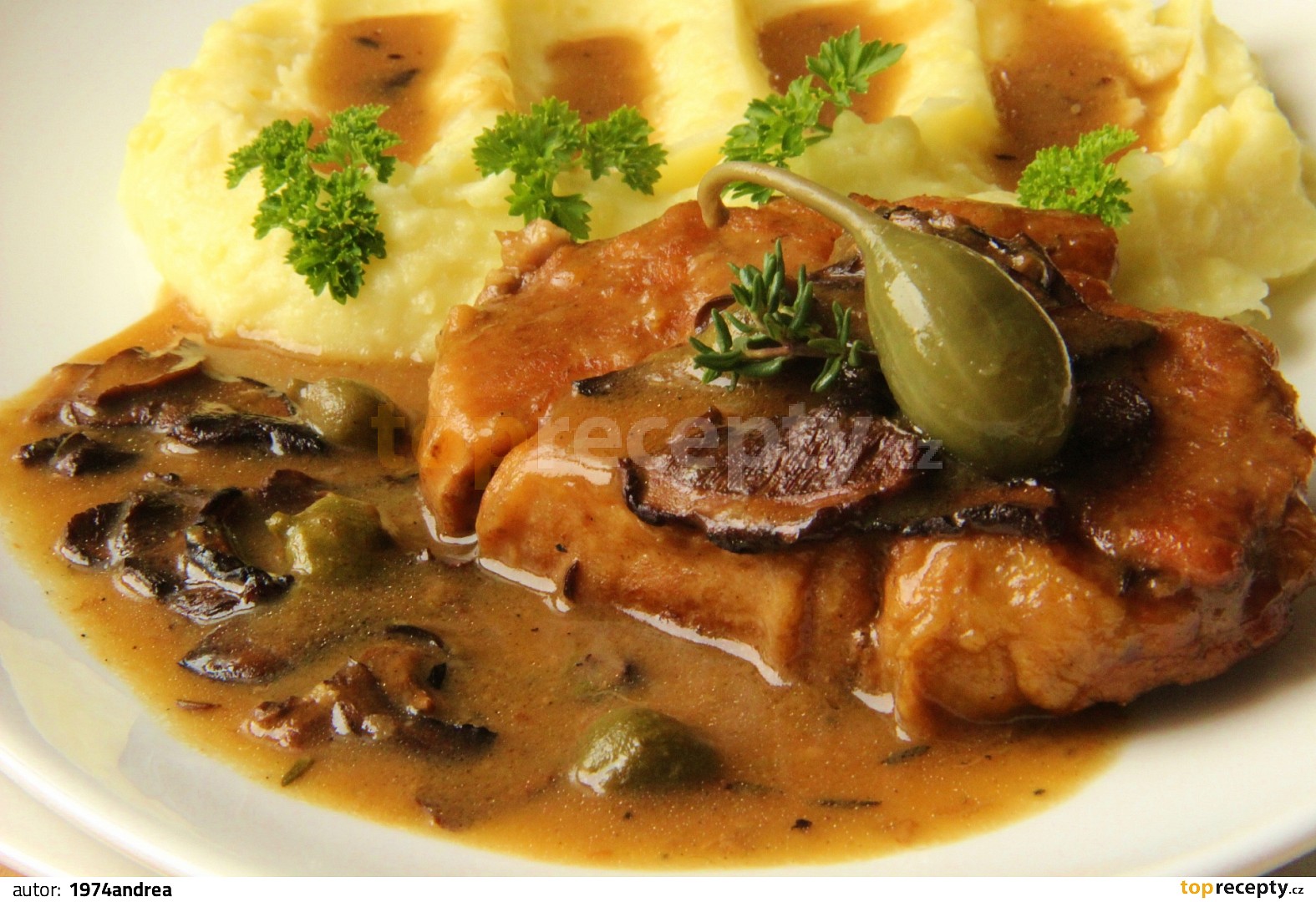 Kotlety na sušených houbách s kapary - TopRecepty.cz