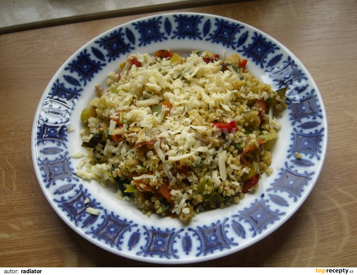 Zeleninové rizoto s bulgurem recept - TopRecepty.cz