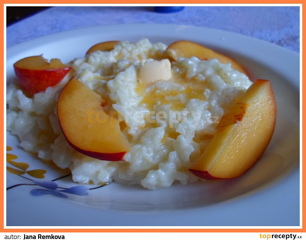 Rýžová kaše z domácí pekárny recept - TopRecepty.cz