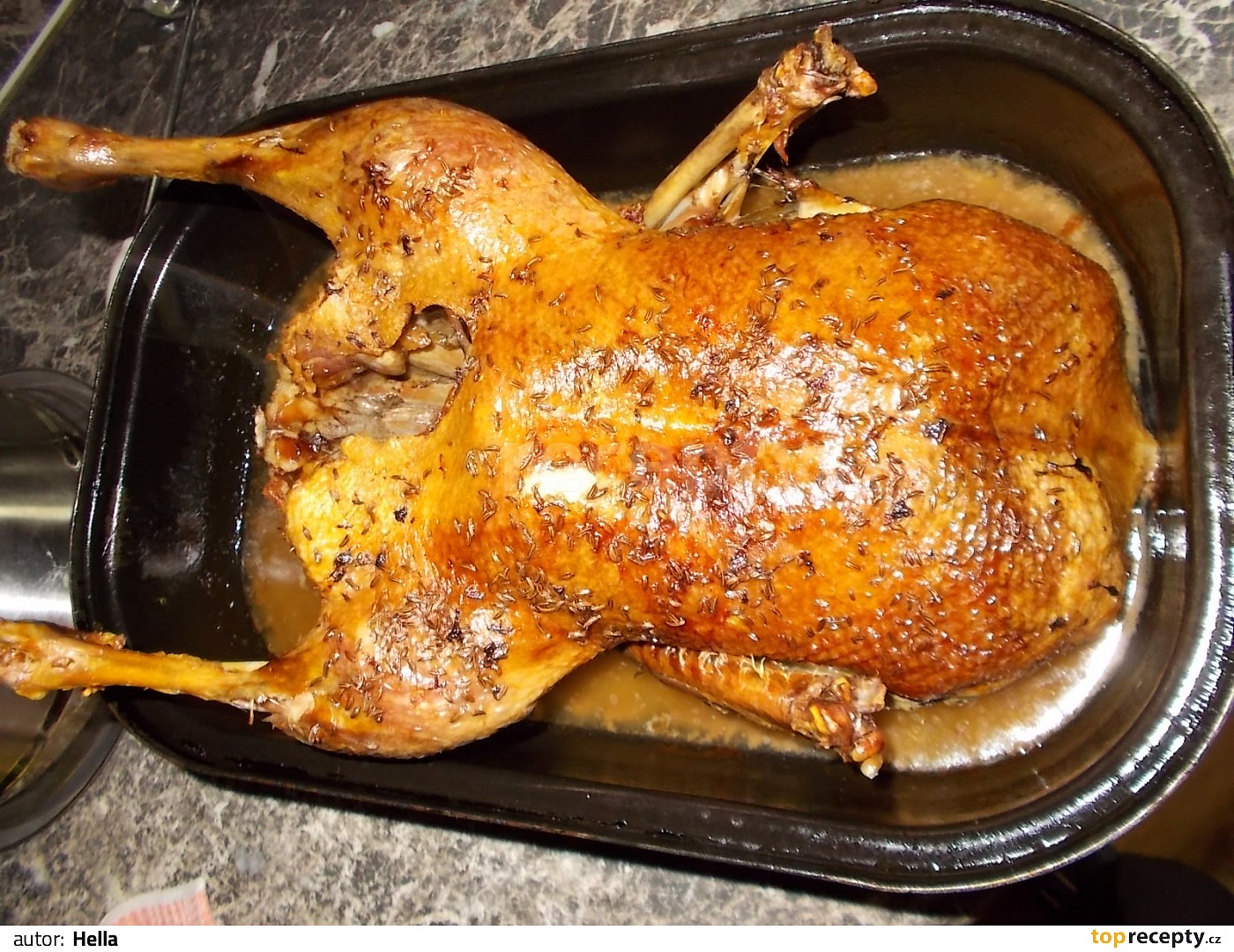 Husa a kachna pečená recept - TopRecepty.cz