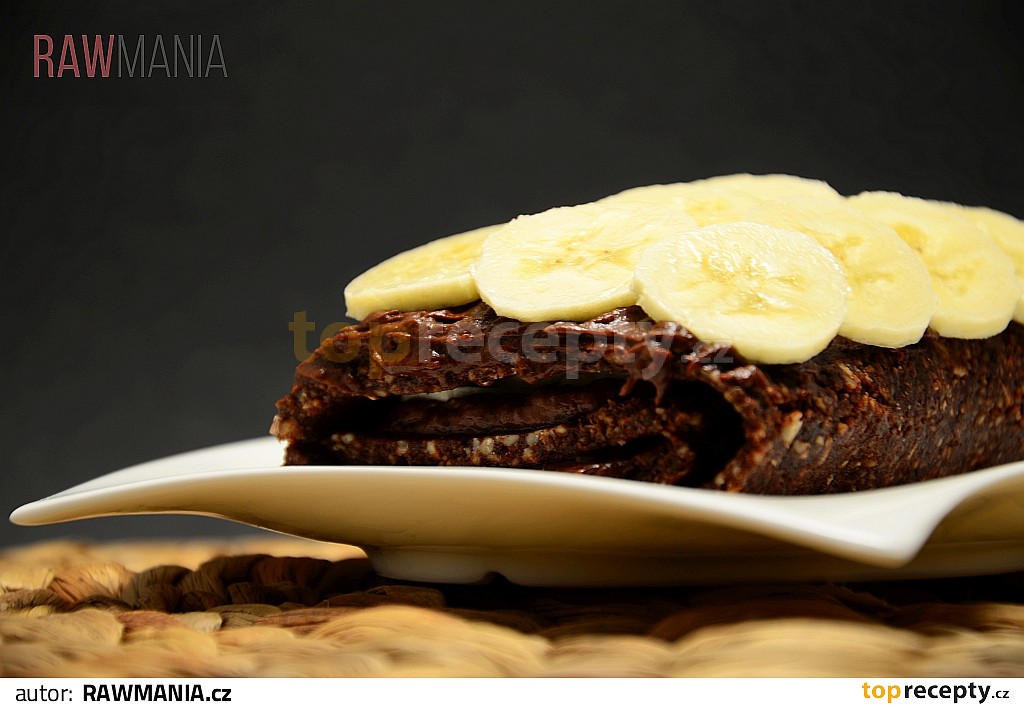 Nepečená roláda s banánem recept - TopRecepty.cz