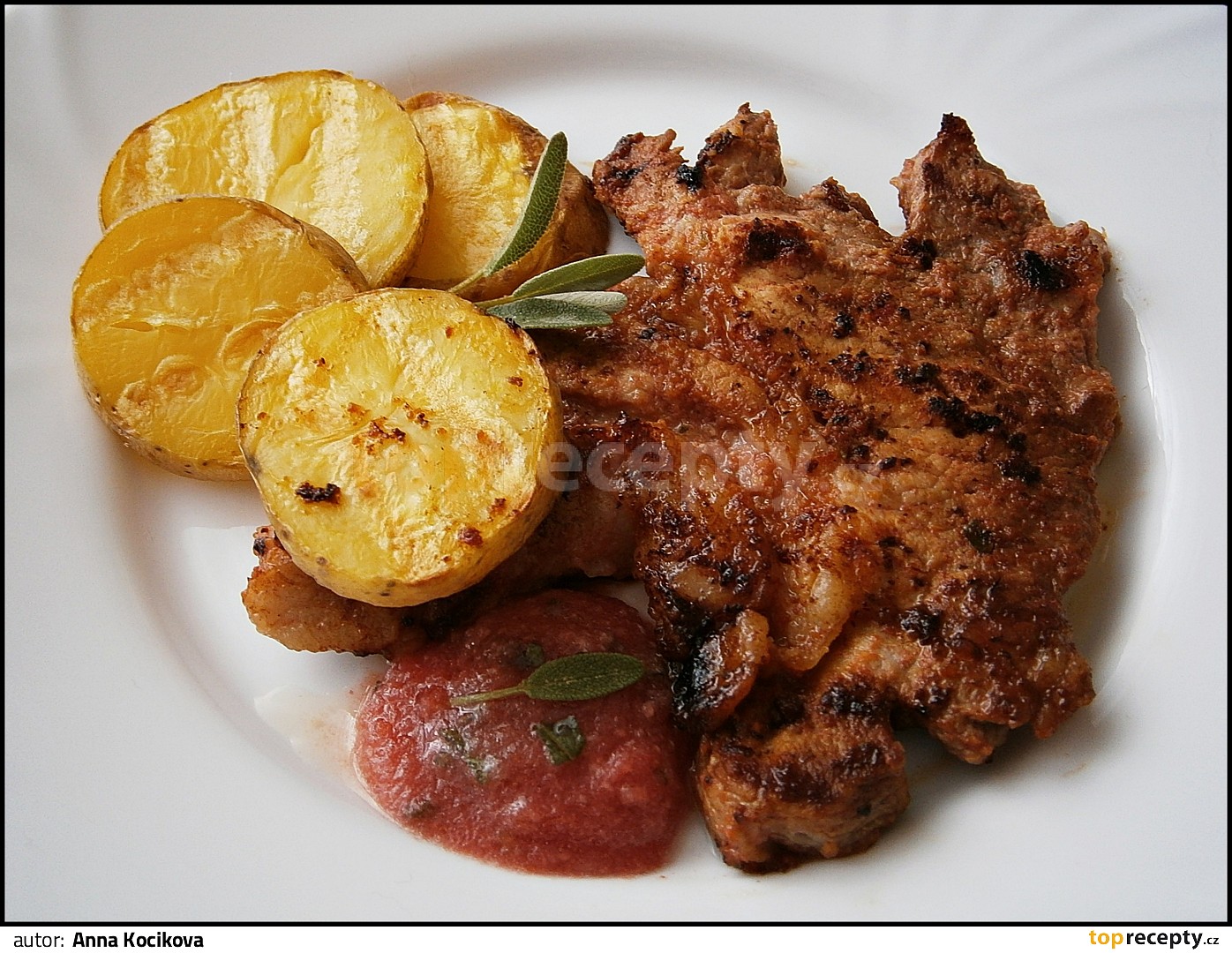 Vepřová plec na grilu recept - TopRecepty.cz