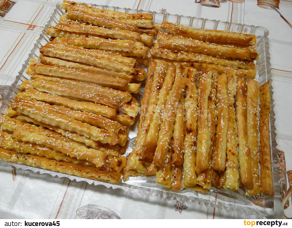 Slané tvarohové tyčinky recept - TopRecepty.cz
