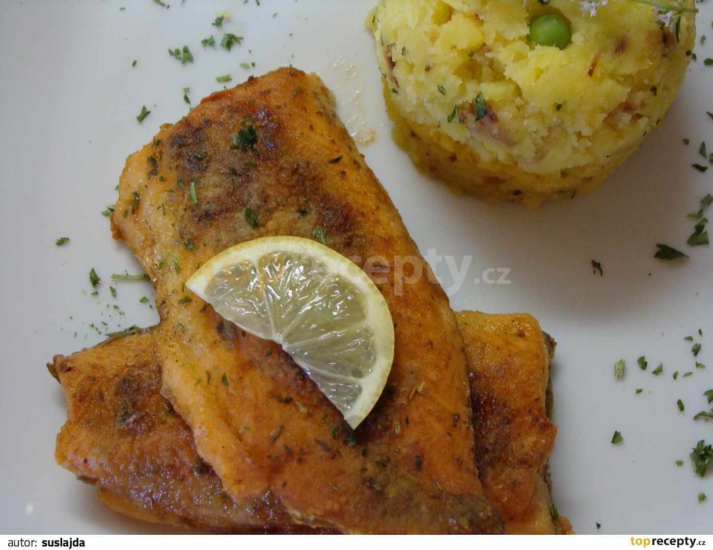 Citronový pstruh lososovitý recept - TopRecepty.cz