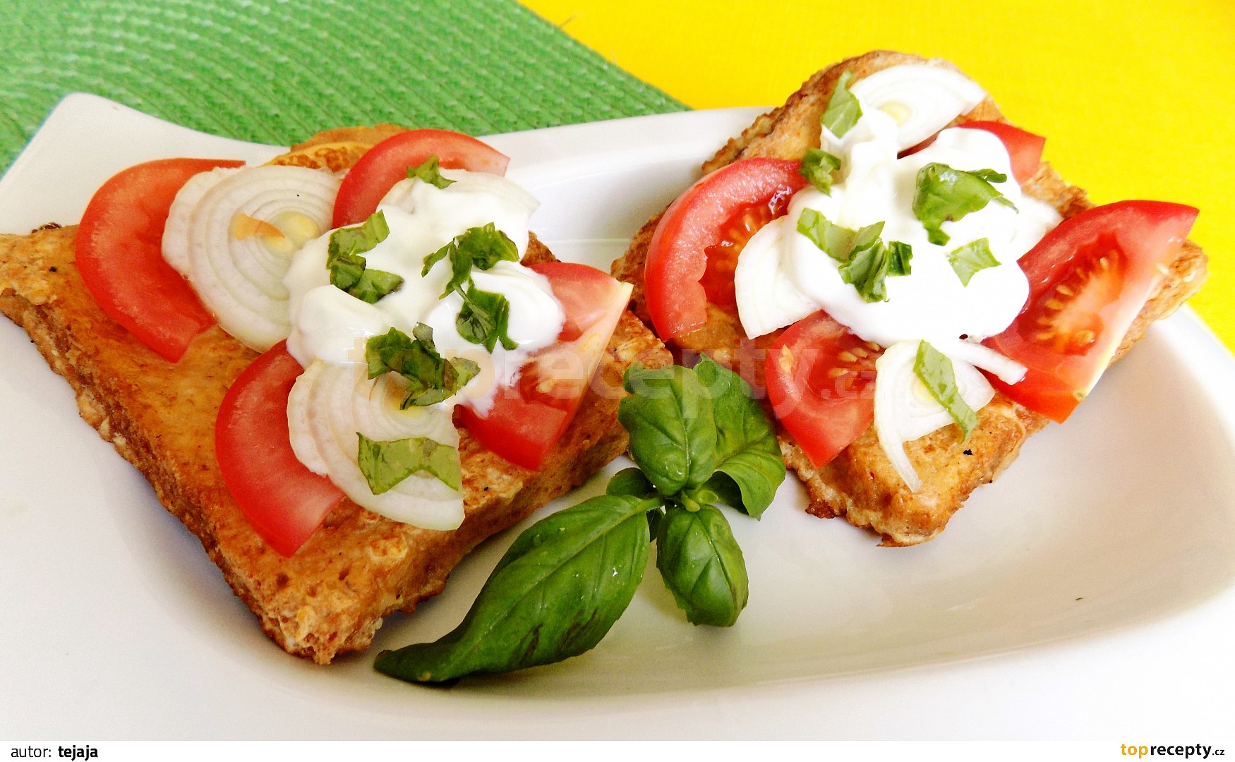 Letní obložené chlebíčky recept - TopRecepty.cz