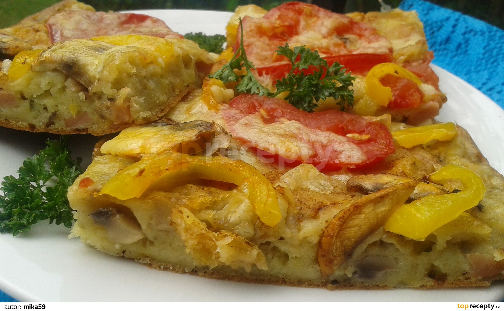 Jednoduchý a rychlý slaný koláč recept - TopRecepty.cz