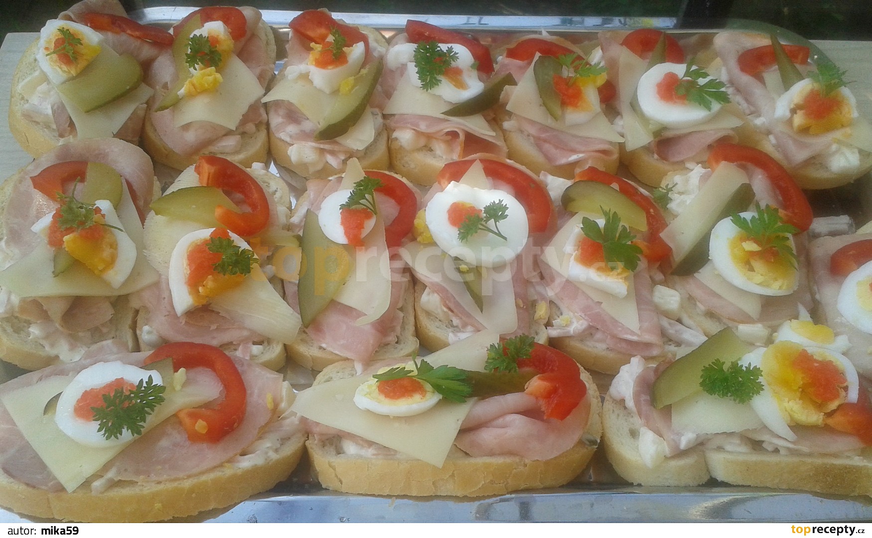 Retro chlebíčky recept - TopRecepty.cz