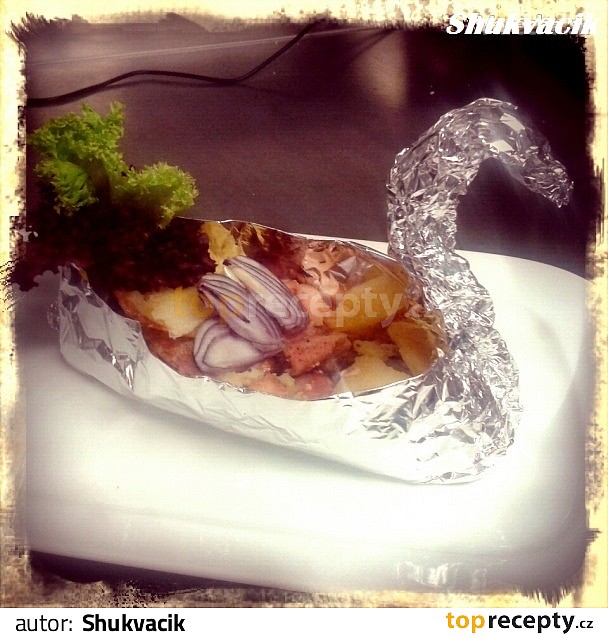 Živáňská pochoutka v alobalu recept - TopRecepty.cz