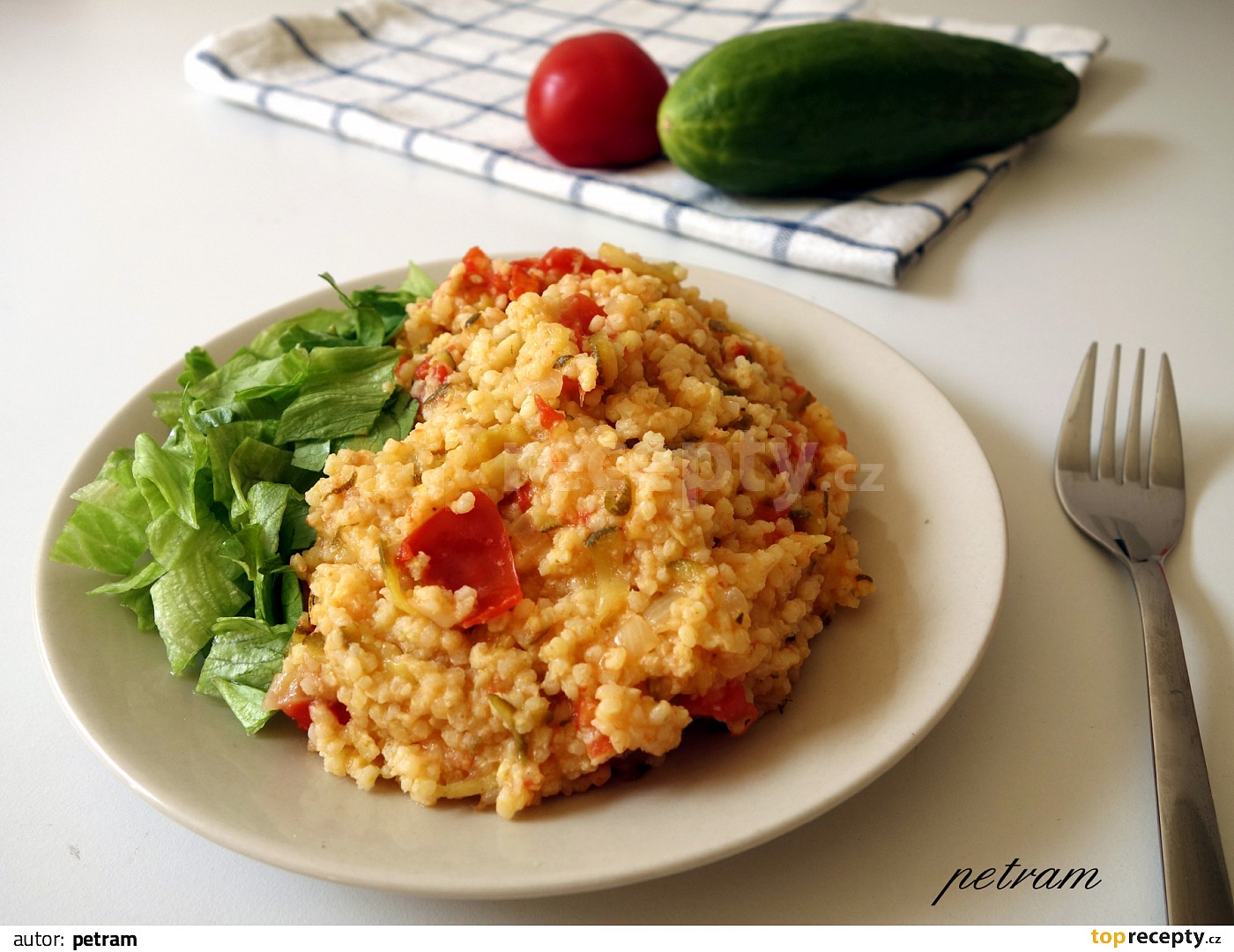 Jáhly se zeleninou na způsob leča recept - TopRecepty.cz