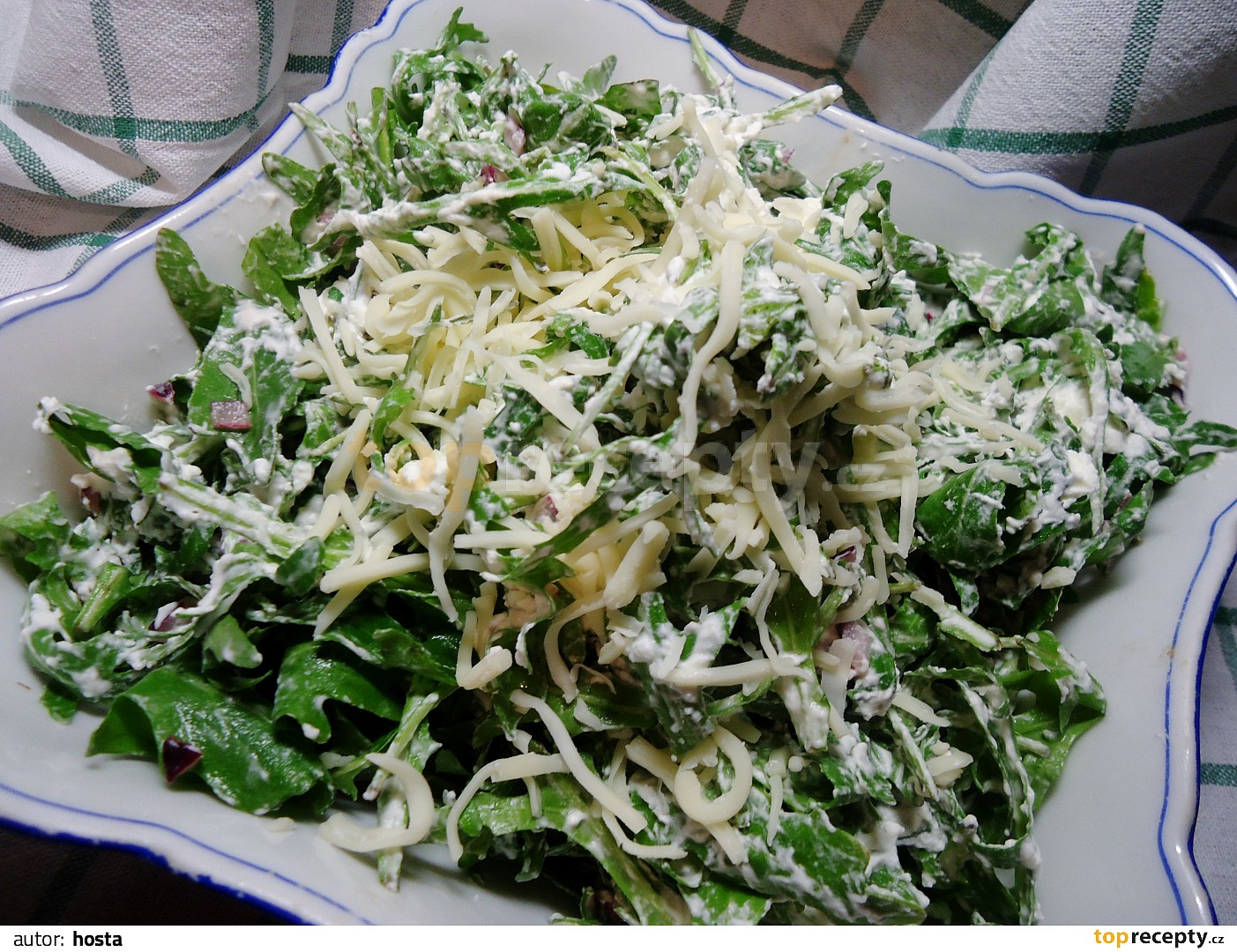 Rukola se šlehačkou recept - TopRecepty.cz