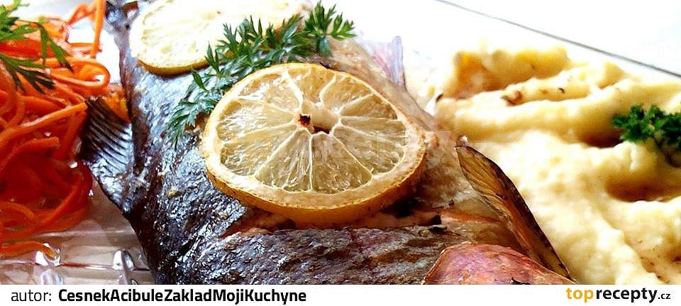 Pečený pstruh recept - TopRecepty.cz