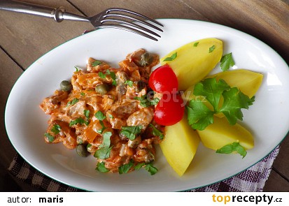 Pikantní hlíva s kapary recept - TopRecepty.cz