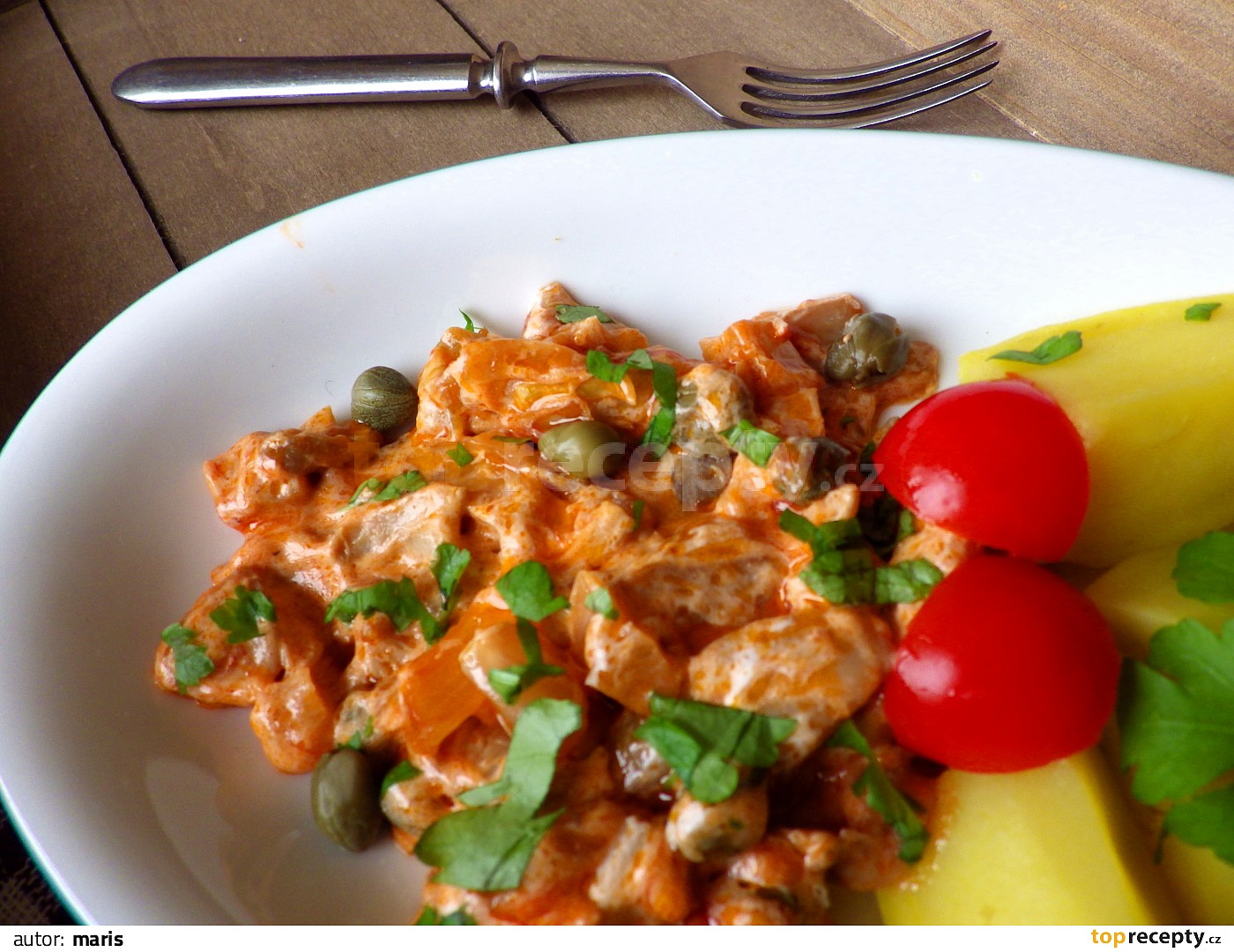 Pikantní hlíva s kapary recept - TopRecepty.cz