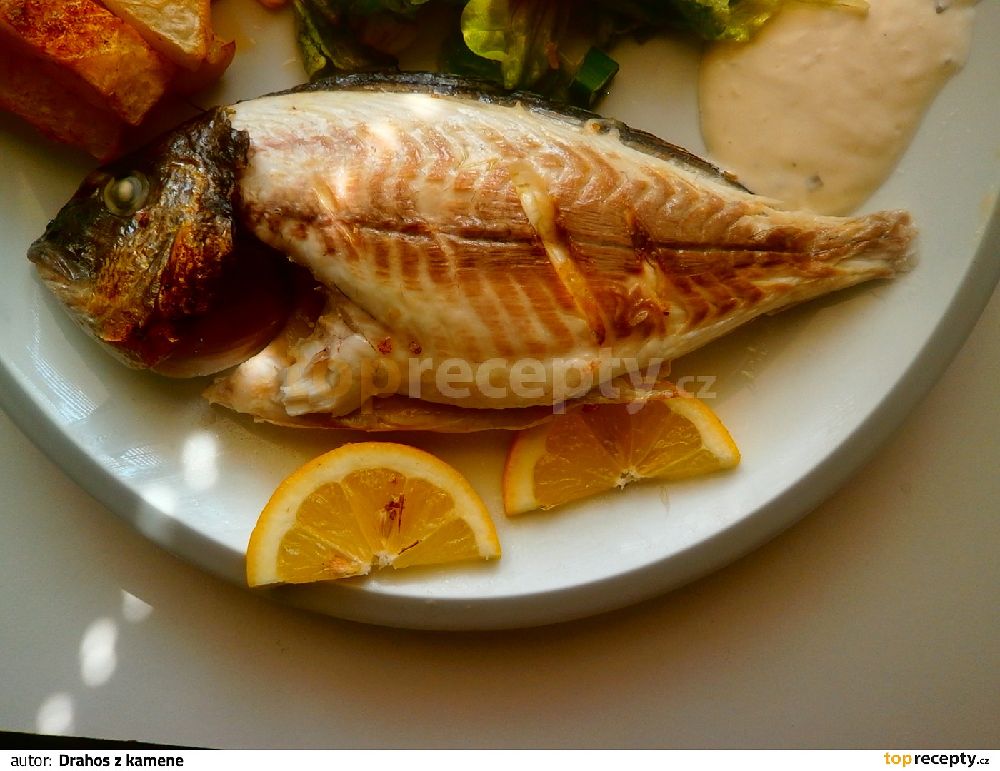 Pražma královská a celerové hranolky recept - TopRecepty.cz