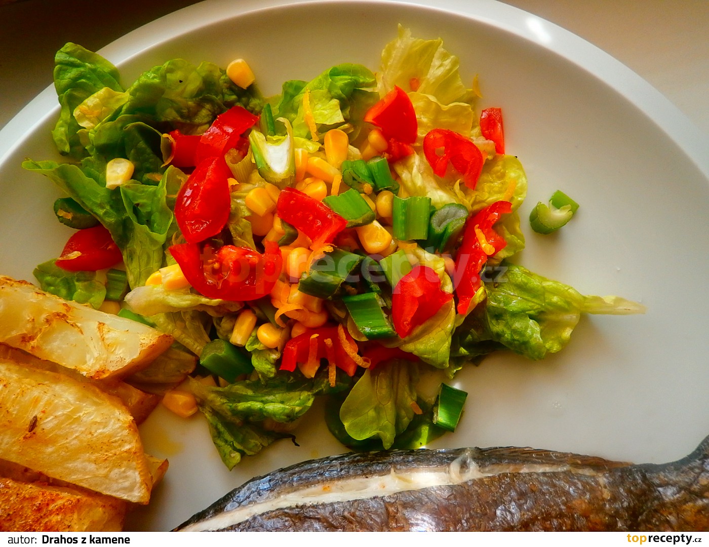 Pražma královská a celerové hranolky recept - TopRecepty.cz