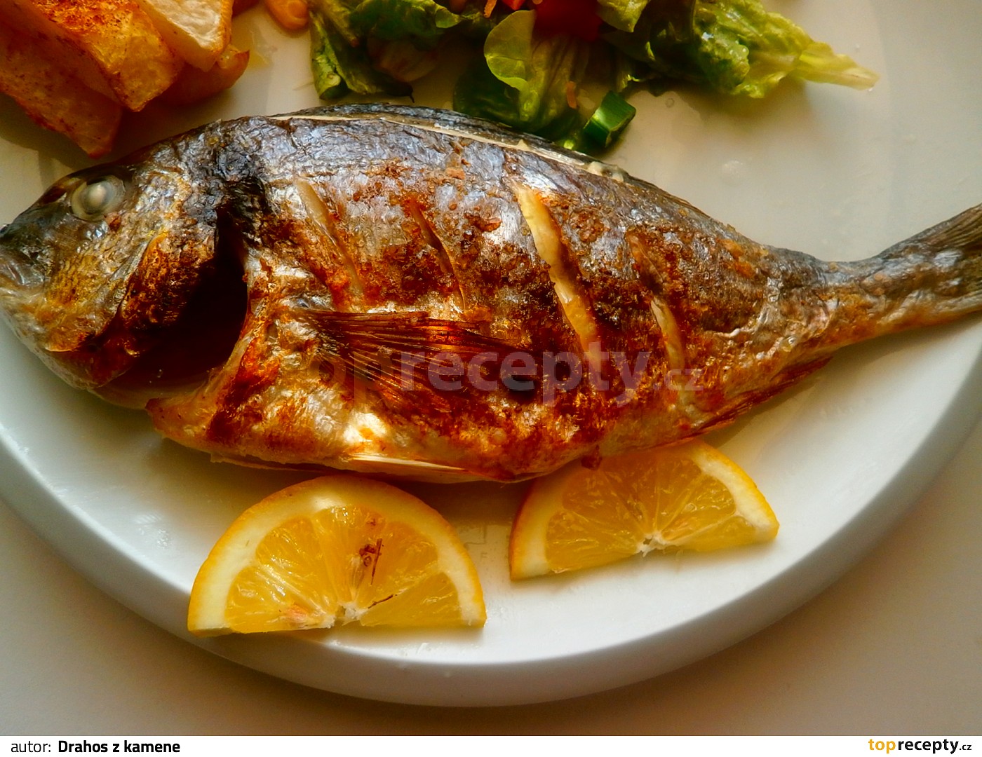 Pražma královská a celerové hranolky recept - TopRecepty.cz