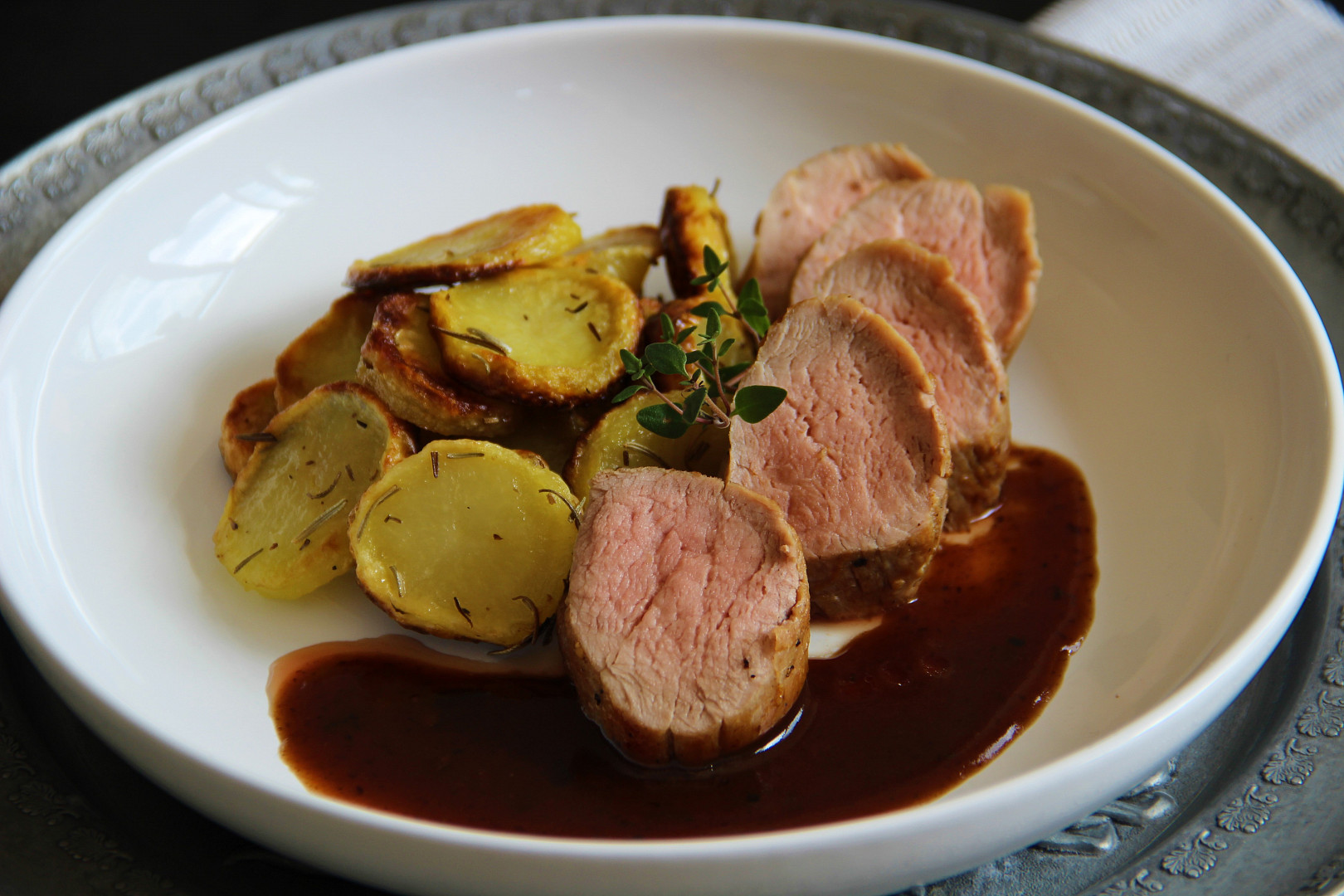 Panenka s portskou švestkovou (povidlovou) omáčkou recept - TopRecepty.cz