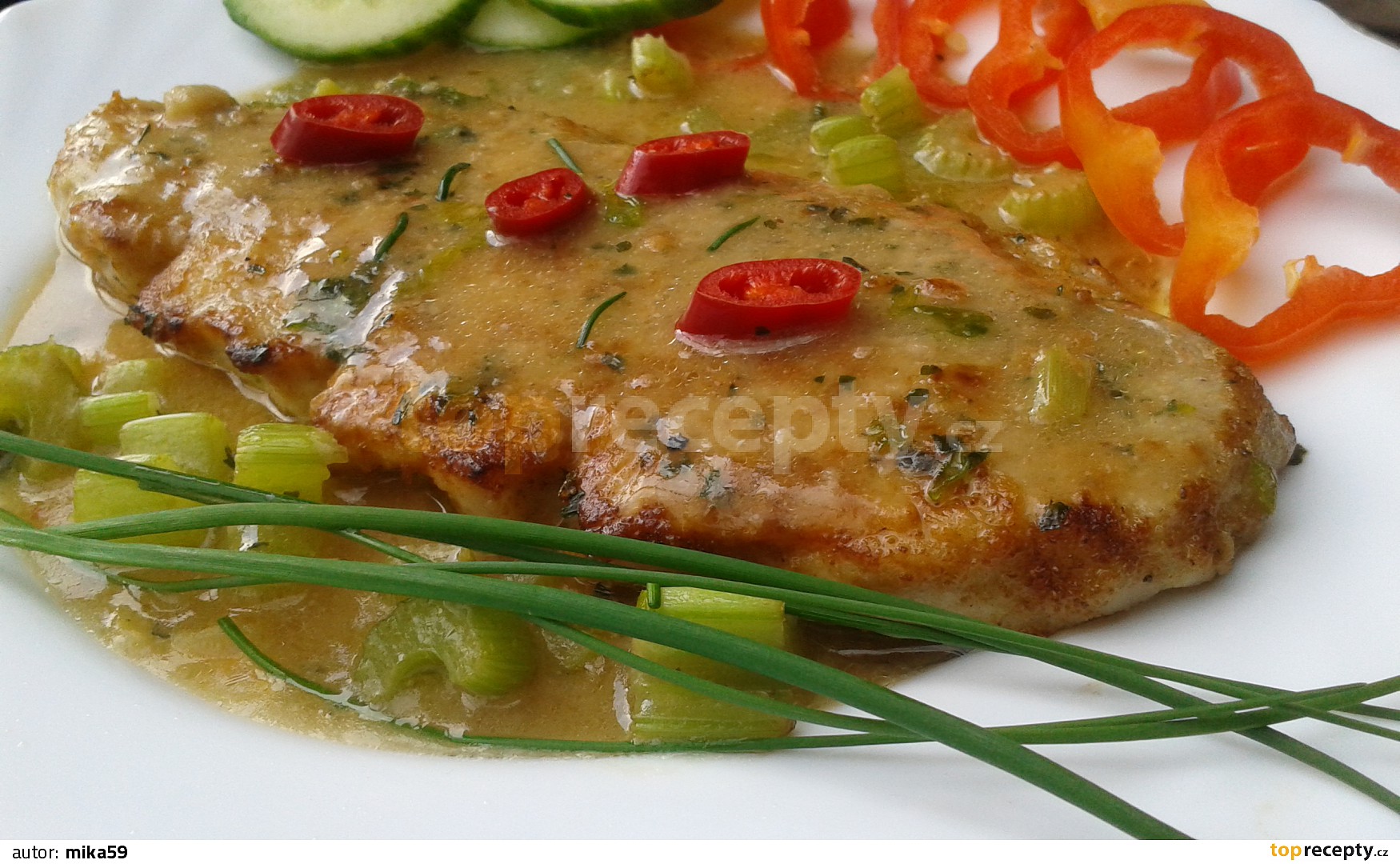 Přírodní pikantní vepřový plátek recept - TopRecepty.cz