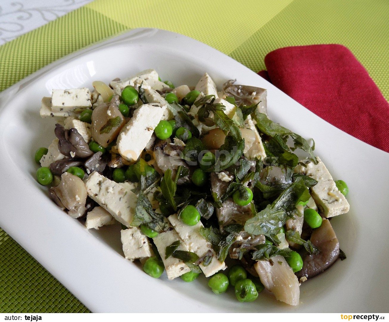 Tofu na hlívě recept - TopRecepty.cz